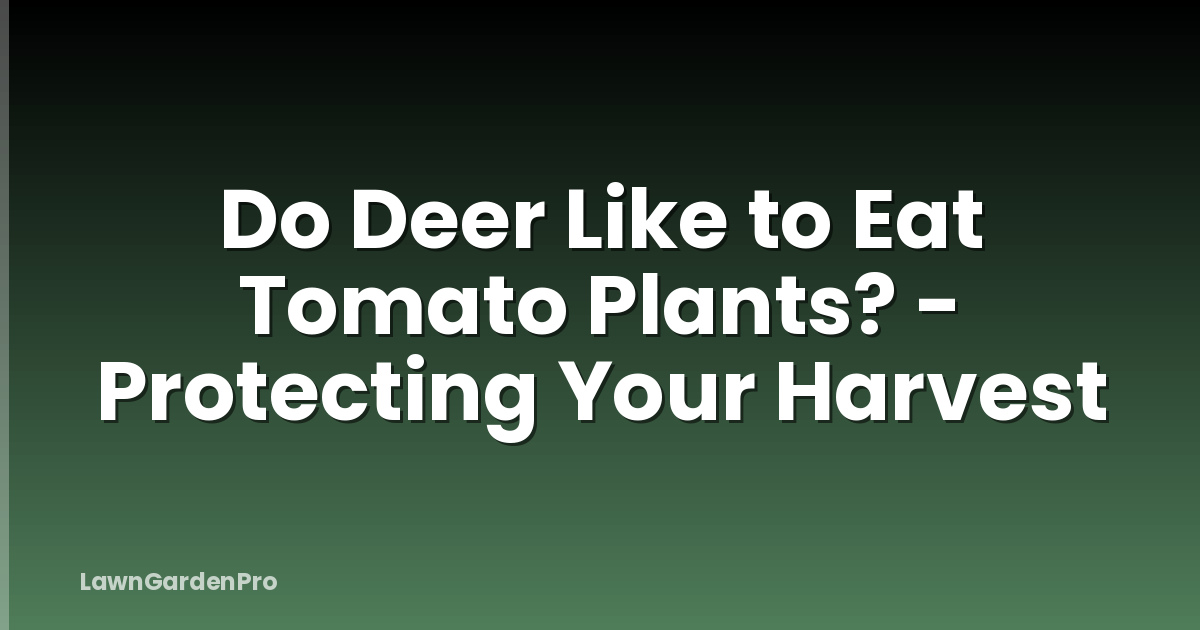 Do Deer Like to Eat Tomato Plants? - Protecting Your Harvest ...