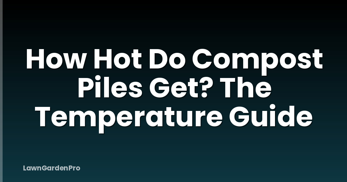 How Hot Do Compost Piles Get? The Temperature Guide - LawnGardenPro
