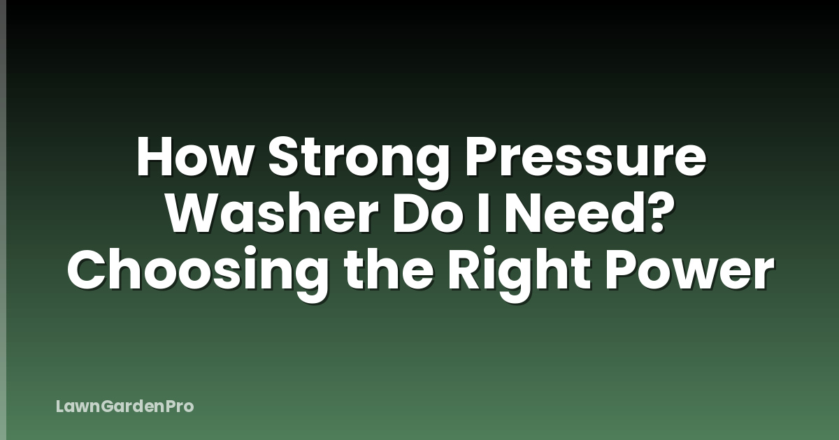 What Color Pressure Washer Tip? Choosing the Right Nozzle - LawnGardenPro