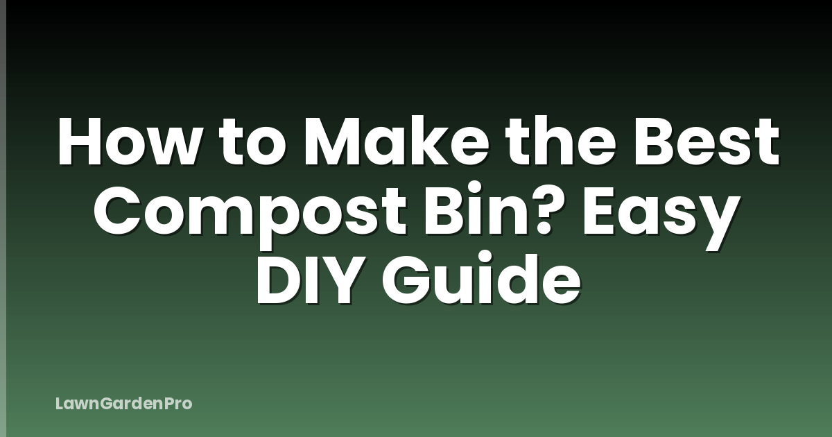 How to Make a Compost in a Bucket? Easy Home Gardening - LawnGardenPro