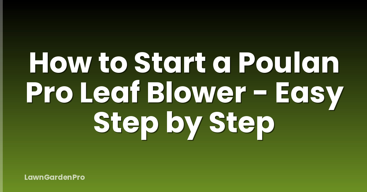 How to Hang Backpack Leaf Blower? Easy Outdoor Storage Solutions ...