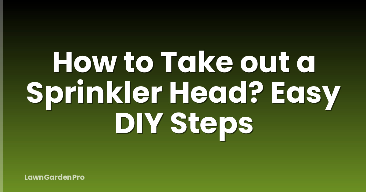 How to Adjust a Sprinkler Head Orbit? Easy DIY Fixes - LawnGardenPro