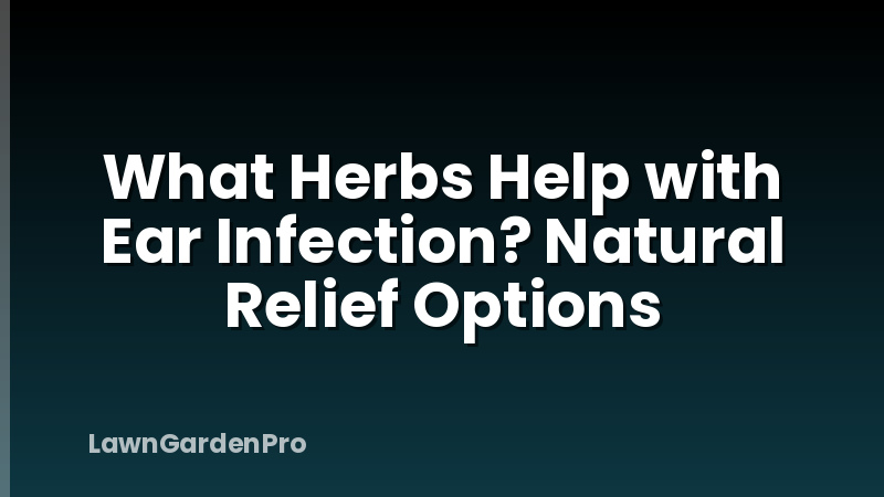 What Herbs Help with Ear Infection? Natural Relief Options - LawnGardenPro
