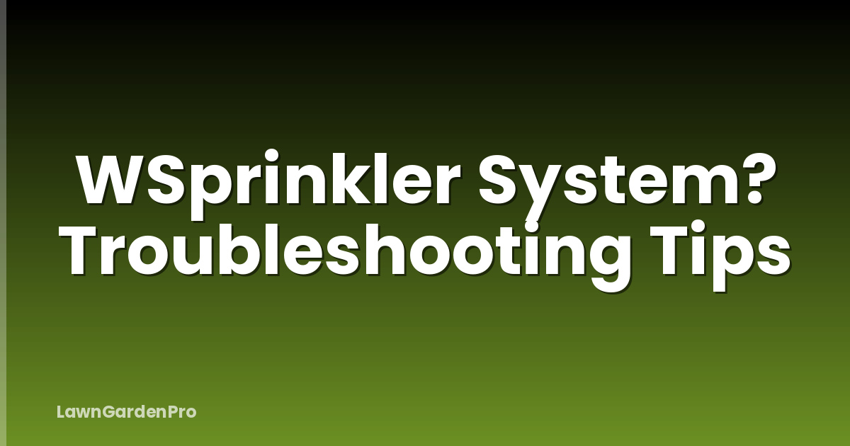 Who Installs Lawn Sprinkler Systems ? Local Professionals - LawnGardenPro