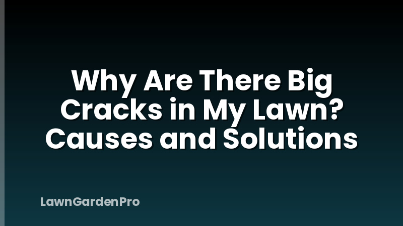 Why Are There Big Cracks in My Lawn? Causes and Solutions - LawnGardenPro